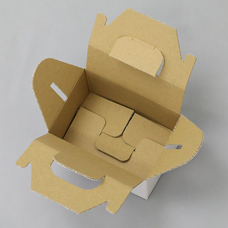 いちご持ち帰り用ダンボール | 120×84×60mmでB式底組タイプ持ち いちご持ち帰り用ダンボール | 120×84×60mmでB式底組タイプ持ち